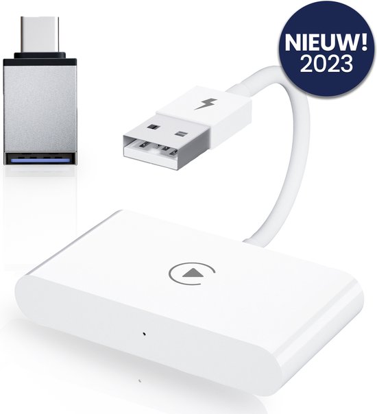 BluGo Carplay Dongle - Geschikt voor Apple CarPlay - Carplay Draadloos ...