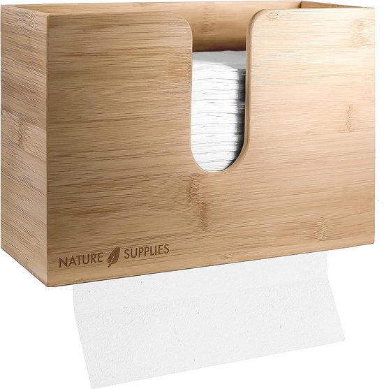 Distributeur d'essuie-mains en bois - porte-essuie-mains avec boîtier ...