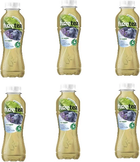 Fuze Tea Green tea blueberry lavender 40 cl per petfles, tray 6 flessen ...