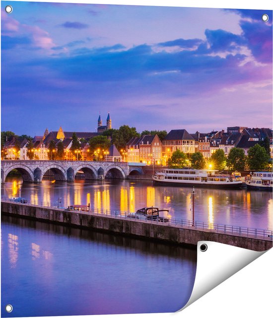 Gards Tuinposter Maastricht Maas Rivier bij de Sint Servaasbrug - 70x70 ...