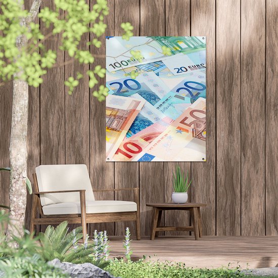 Gards Tuinposter Euro Geld Biljetten - Briefjes - 80x100 cm - Tuindoek ...