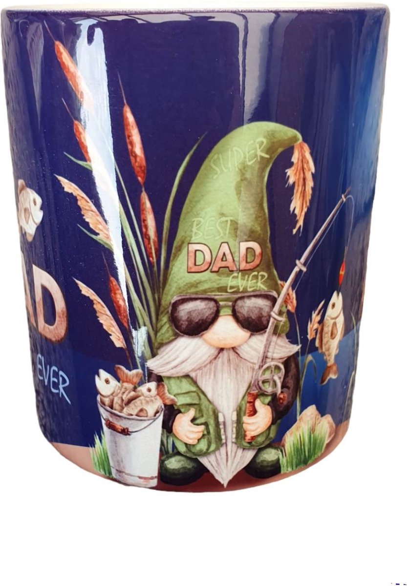 Bedrukte beker Dad - Papa - Vader - Vissen - Fishing - Verjaardag Geschenk - Vaderdag... | bol.com
