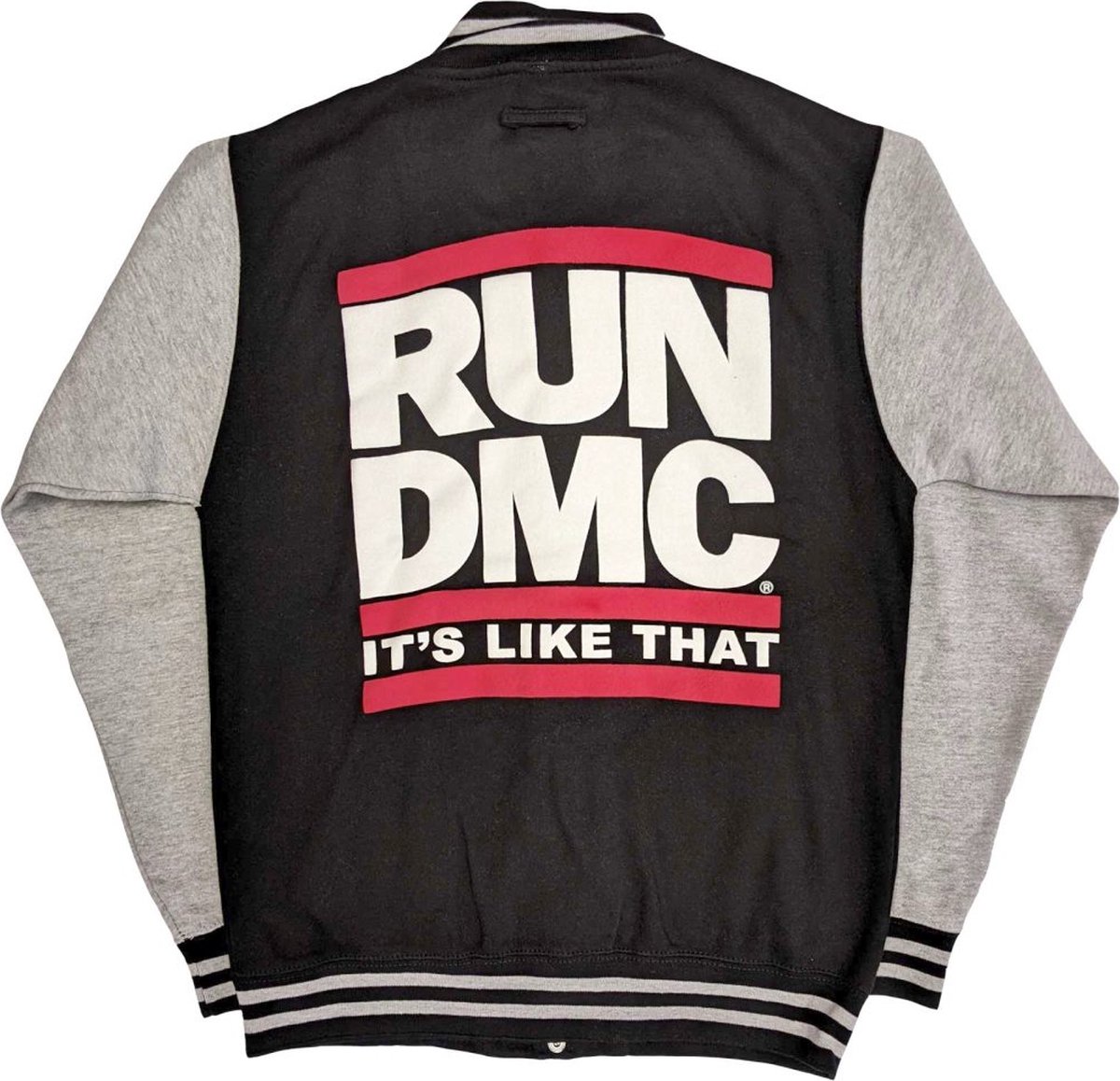 Run DMC Varsity jacket -XL- It's Like That Zwart/Grijs | bol.com