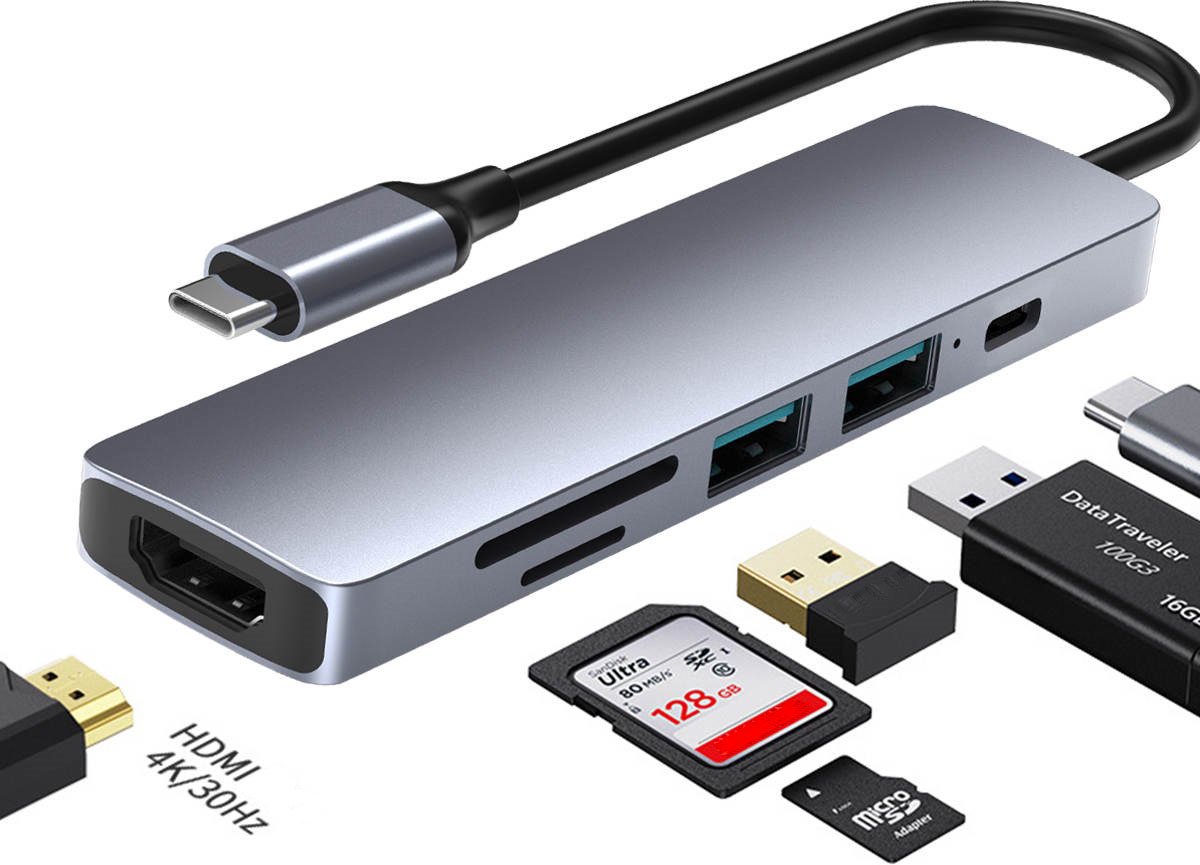 USB hub 3.0 - USB C hub HDMI - USB splitter - USB C HDMI hub - 4K HDMI ...