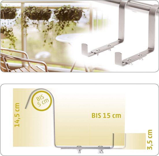 Bloembakhouder, ronde Leuning, kleine bloemenpracht voor een perfecte ...