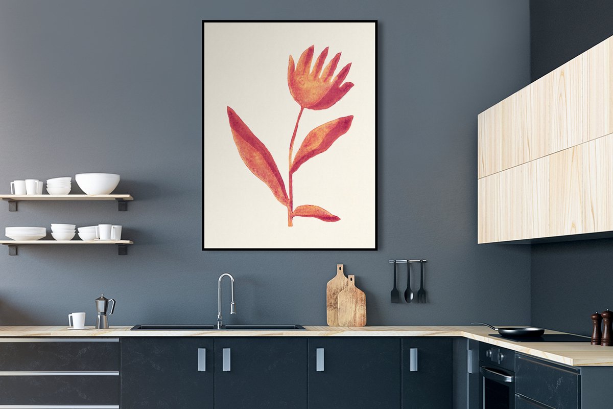 Bloemen - Plant - Rood - Pastel | bol.com