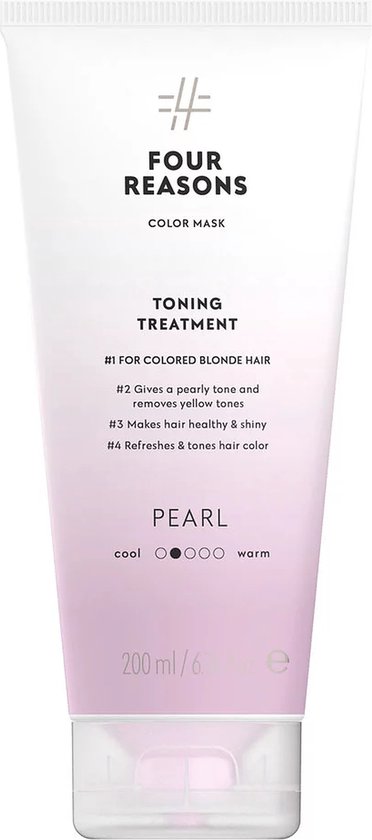 Four Reasons - Color Mask Toning Shampoo Pearl - 500ml | bol