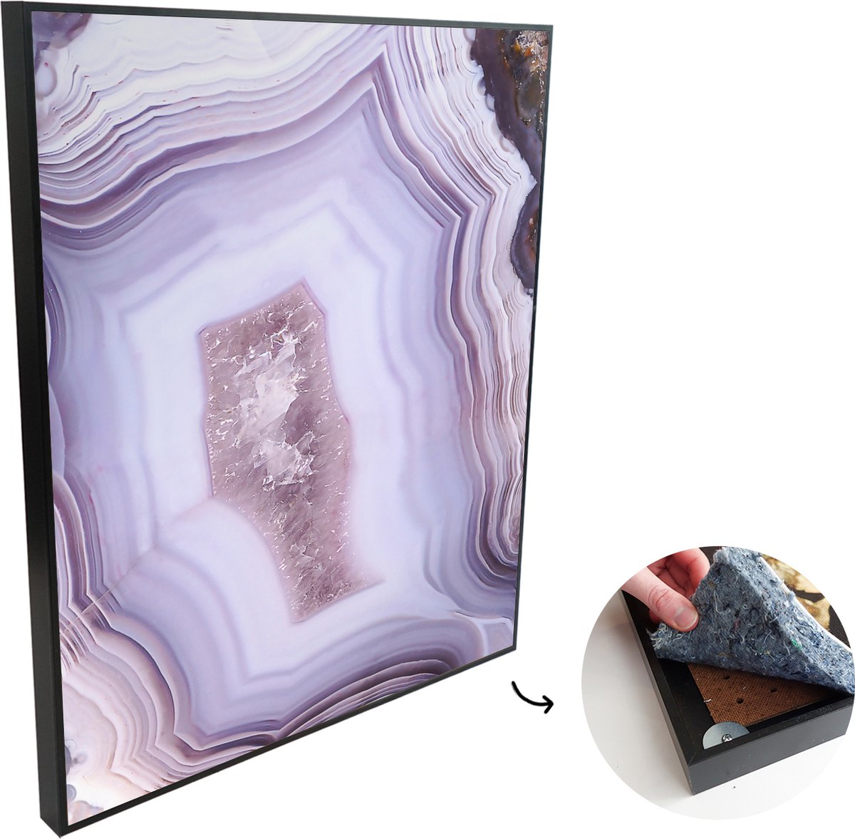 Abstract - Geode - Roze - Edelsteen | bol.com