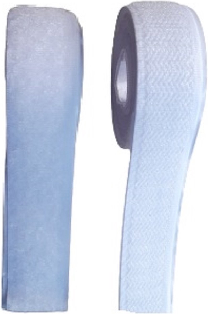 1 Pak Klittenband zelfklevend 25mm Wit 2 Meter Met Velcro met lijm pack ...