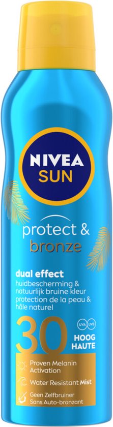 2x Nivea Sun Protect en Bronze Zonnespray SPF 30 200 ml | bol.com