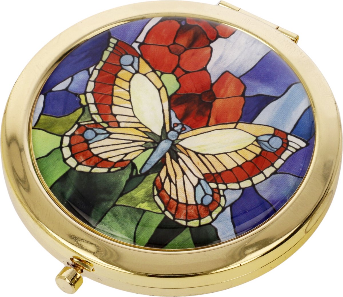 Goebel - Louis Comfort Tiffany | Make-Up Zakspiegel Vlinders | Metaal ...