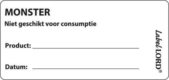 LabelLord | HACCP Stickers | Monster Label R100 | Aqualabel | 250 ...