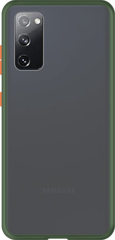 Telefoonglaasje Hoesje Geschikt voor Samsung Galaxy S20 FE - Kunststof - Groen... | bol