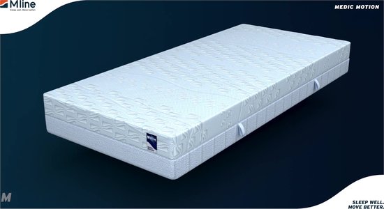M line Medic Motion matras 80x200 | Koudschuim matras | Voor mensen met ...