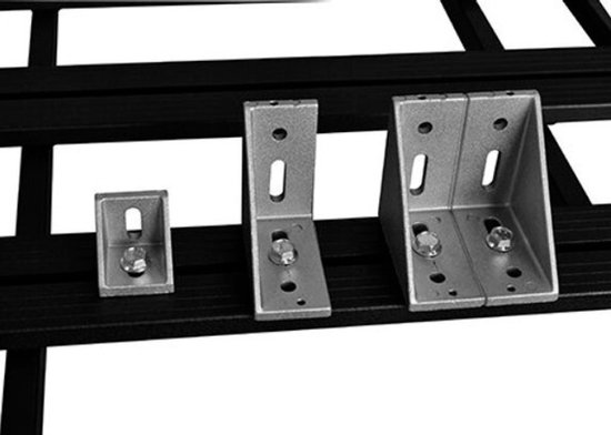 Upracks 63-A04343 Aluminium hoeksteun. Afmetingen 43*43*43 mm. | bol