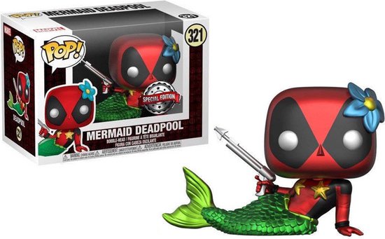 Funko Pop! Mermaid Deadpool #321 - Exclusive Rare Grail zeldzaam | bol