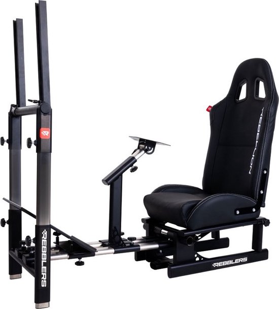 Rebblers PRO+ - Premium universele Race simulator standaard met stoel ...