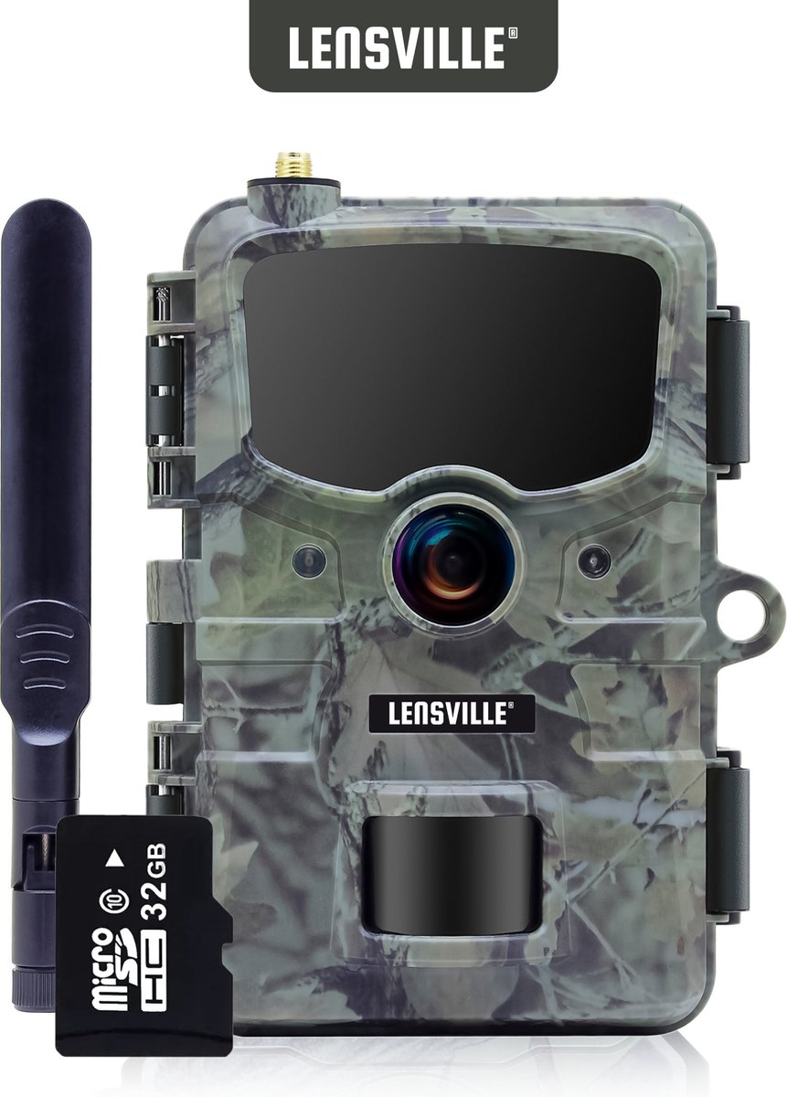 Wildcamera met 4G en Nachtzicht - Wereldwijd Connectie - 1080P - 24MP ...