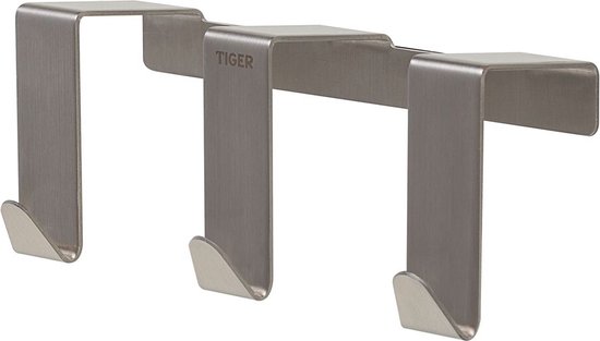 Tiger Basic - Deurhaak 40 mm - RVS geborsteld | bol