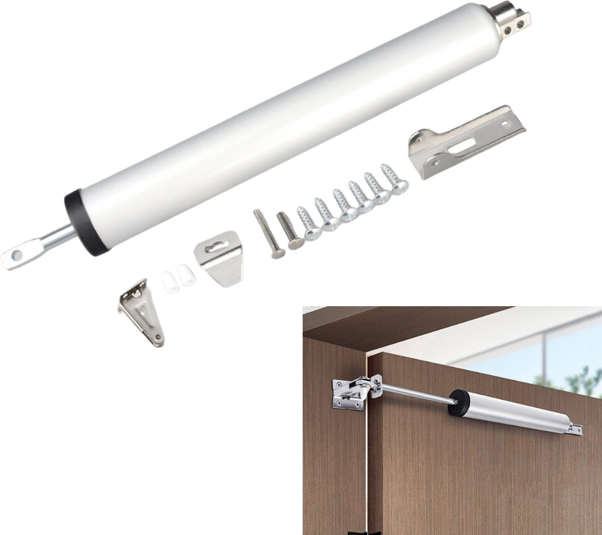 Deurdranger voor Binnen & Buiten - Deurveer - Deursluiter Wit ...