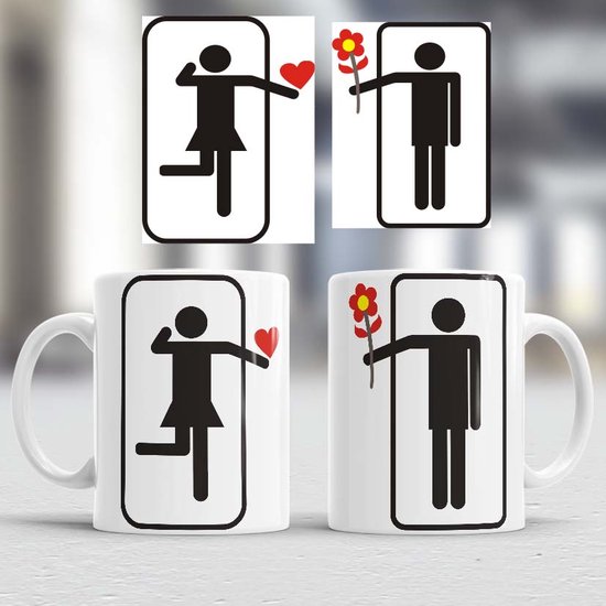 Mokken koppel- Liefde - koppels - cute - cadeau - love - couple | bol