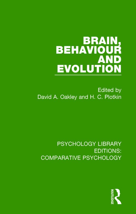 Psychology Library Editions: Comparative Psychology- Brain, Behaviour and Evolution,... | bol