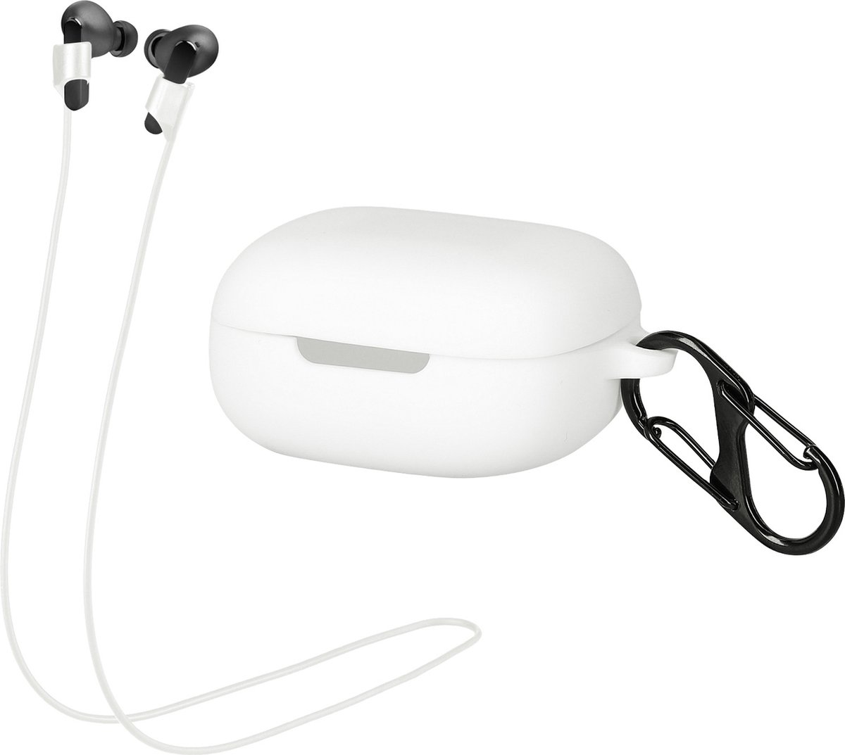 kwmobile set case & koord voor oordopjes - Compatibel met JBL LIVE Pro ...