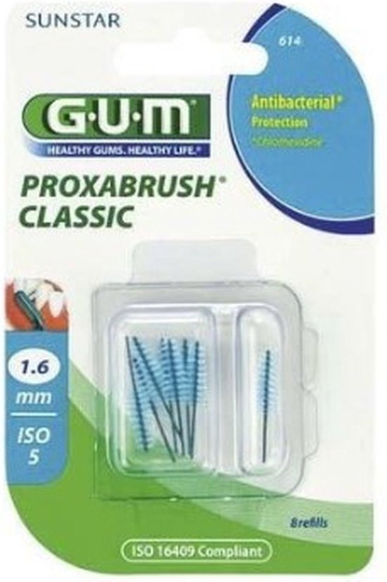 GUM Proxabrush Classic 1.6mm refills 614 - 8 stuks | bol