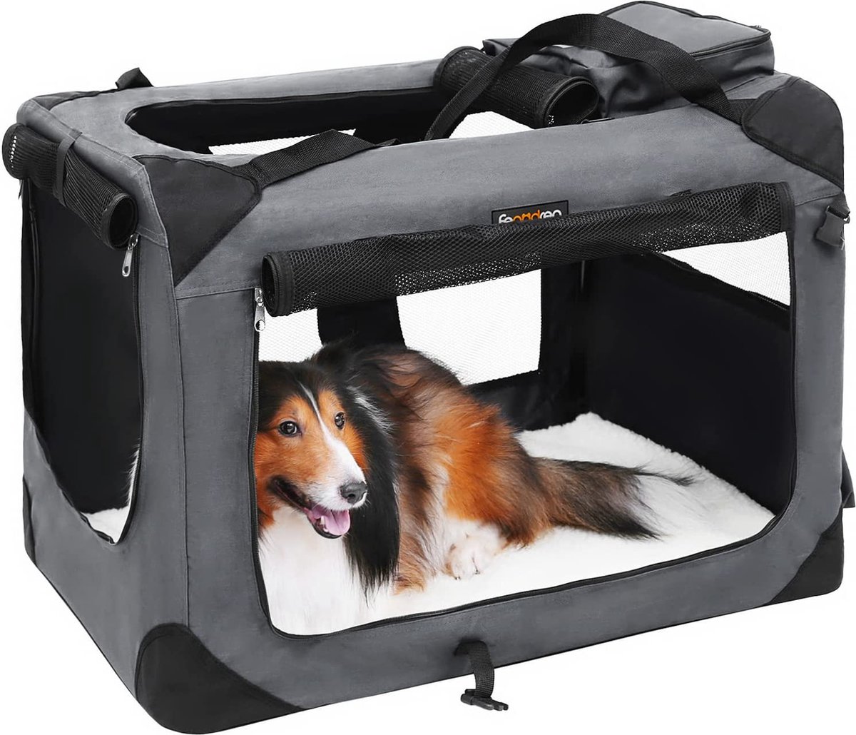 Hondendraagtas - Reisbench - Transportbox auto - Hondentas - Hondenbox ...