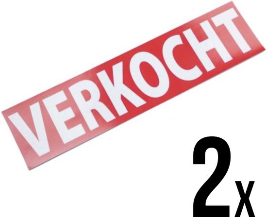 Immobord/ Makelaarsbord/ Vouwbord "Huis te koop" | 140 x 50 cm | + 2 ...