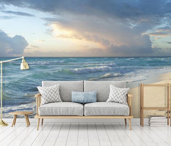 Fotobehang - Vlies Behang - Golven in Zee - 254 x 184 cm | bol.com