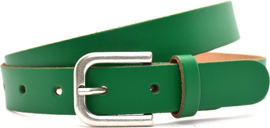 Dames riem Leer- Groen - Groene riem - Riemmaat 105 - Totale lengte 120 ...