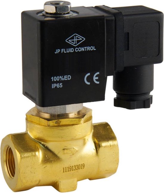 Magneetventiel ST-SA 3/8'' messing FKM 0-10bar 24V DC - ST-SA038B105F-024DC | bol