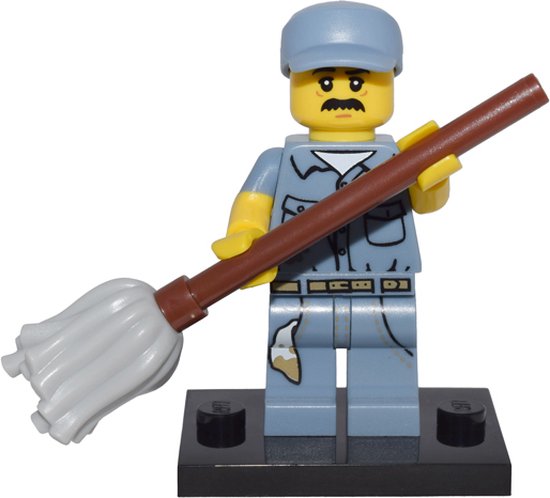 Lego minifiguur serie 15, Janitor. | bol.com