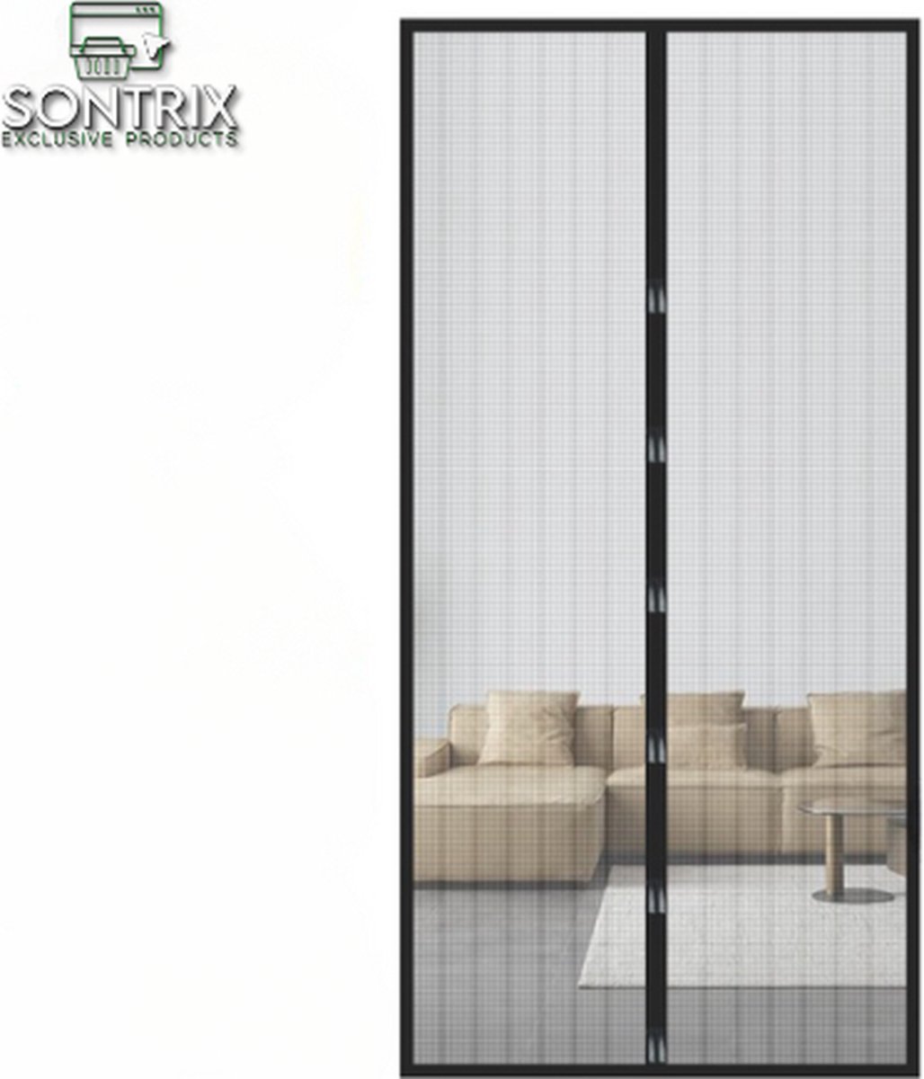 Rideau de porte magnétique SONTRIX - 210 x 90 cm - Rideaux ...