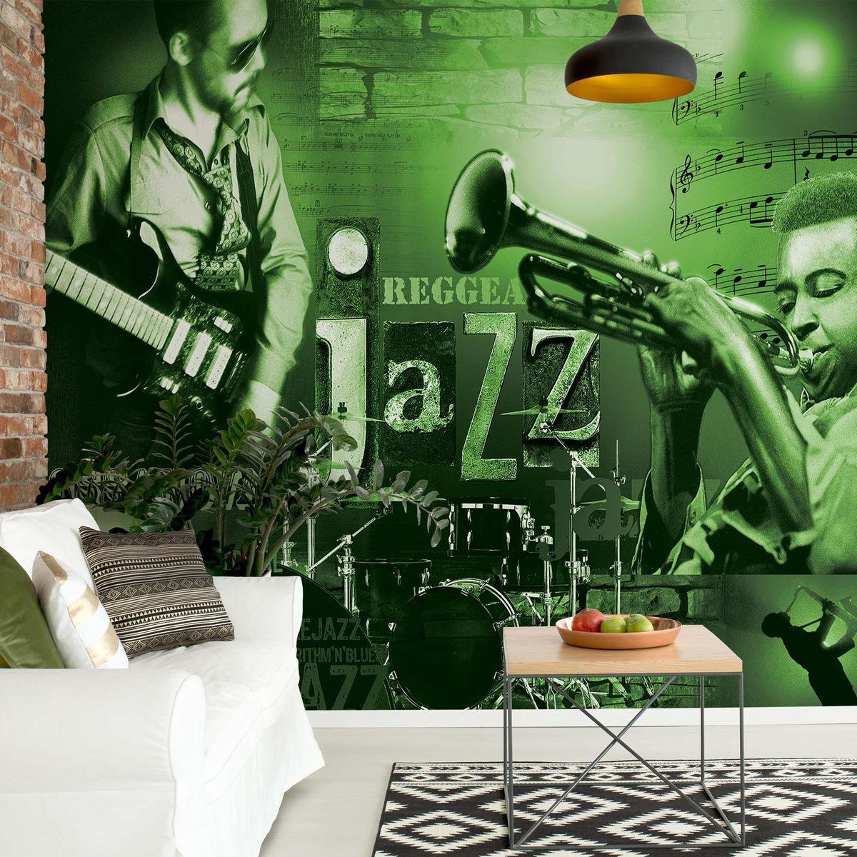Fotobehang Music Jazz Blues Rock | XL - 208cm x 146cm | 130g/m2 Vlies ...