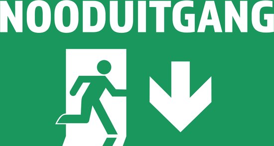 Doek Nooduitgang - Bouwhekdoek - Heras - 335 x 175cm - Groen - Festival ...