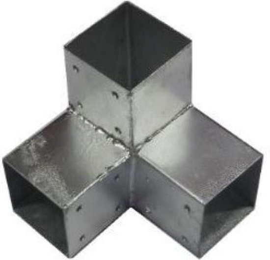 3-Weg Hoekverbinding voor Vierkante Houten Palen 90x90mm - Vuurverzinkt ...