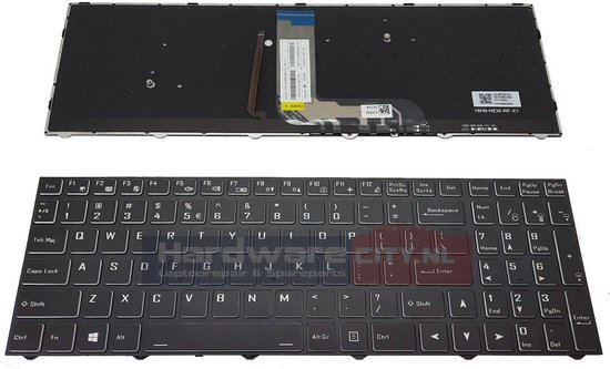 RGB backlit keyboard geschikt voor NH55RDQ (US/NL Qwerty) | bol