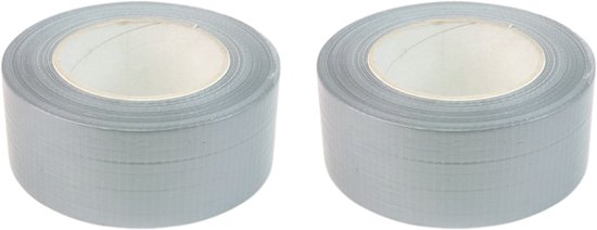 Duct tape 50 mm x 50 meter - grijs - extra sterk - waterdicht - 2 ...