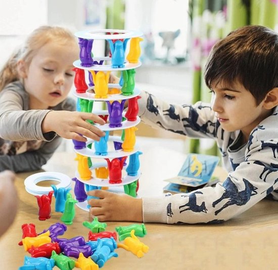 Toren Blokken Spel - Stapel Spel - Blokken Stapelen - Gekleurde Blokken ...