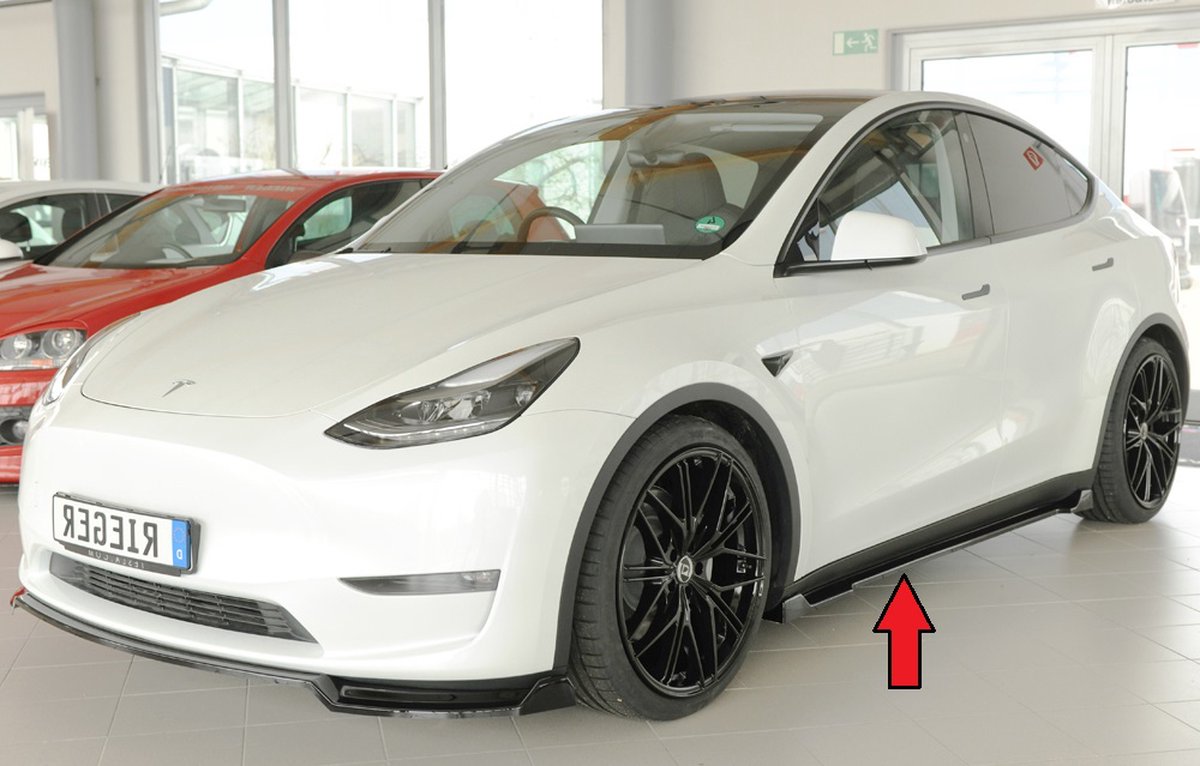 RIEGER - TESLA MODEL Y - PERFORMANCE SIDE SKIRT / ZIJSKIRT / GLOSS ...