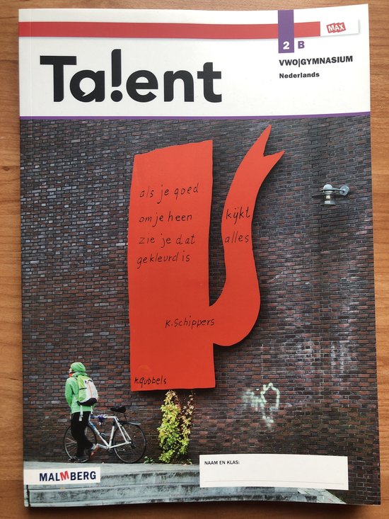 Talent Max VWO/ GYMNASIUM Nederlands 2 deel B, Saarein Te Brake ...