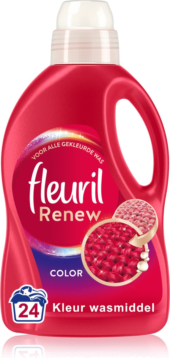 Fleuril Renew Kleur - Vloeibaar Wasmiddel - Voordeelverpakking - 4 x 24 ...