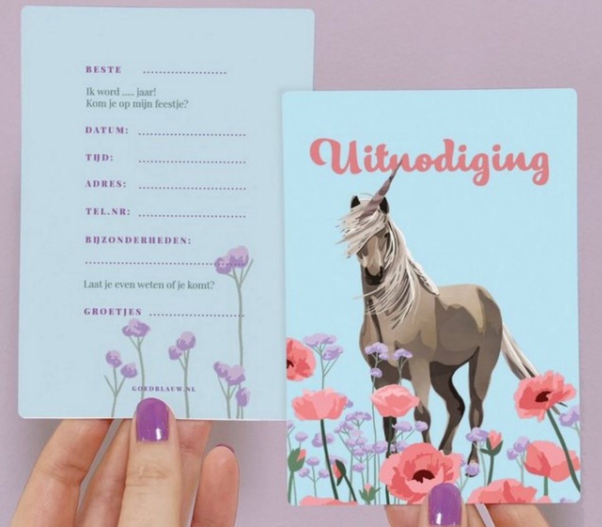 Uitnodiging Unicorn - Uitnodiging Kinderfeestje - Unicorn Uitnodiging - Eenhoorn... | bol.com