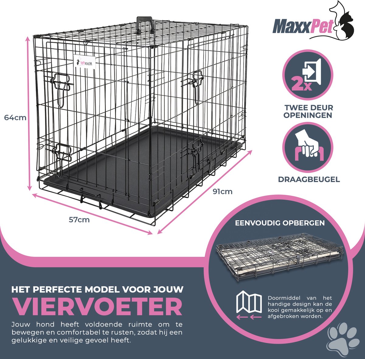 MaxxPet Hondenbench - Bench - Bench voor honden - Hondenbench ...