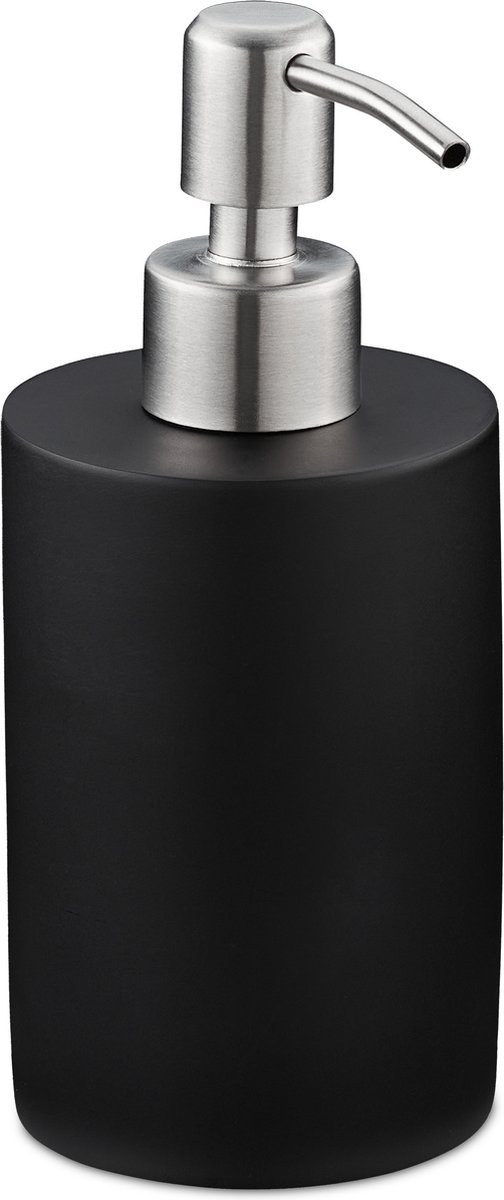 Relaxdays zeeppompje badkamer - navulbaar - zeepdispenser - 180 ml ...