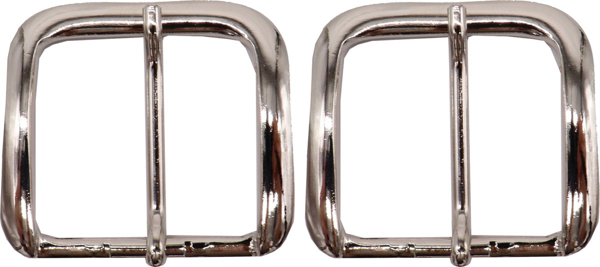 Losse Gesp - Riemgesp - 2 Stuks - 40 MM - Zilverkleurig Glans | bol.com