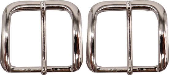 Losse Gesp - Riemgesp - 2 Stuks - 40 MM - Zilverkleurig Glans | bol.com