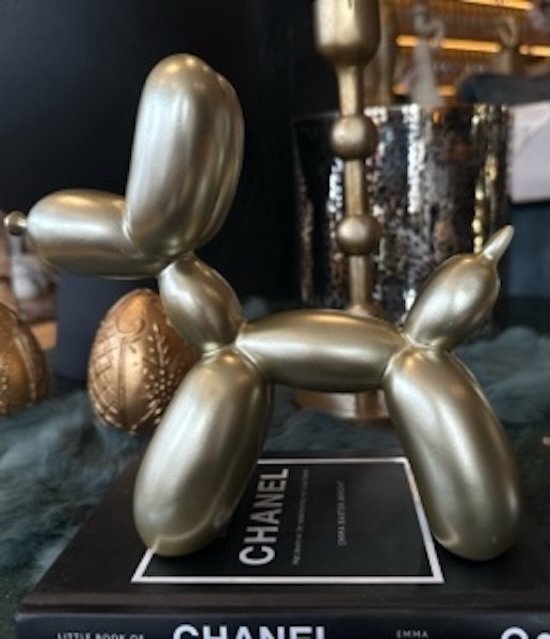 Balloon dog, doggy style, mat goud, ballon hond, deco | bol